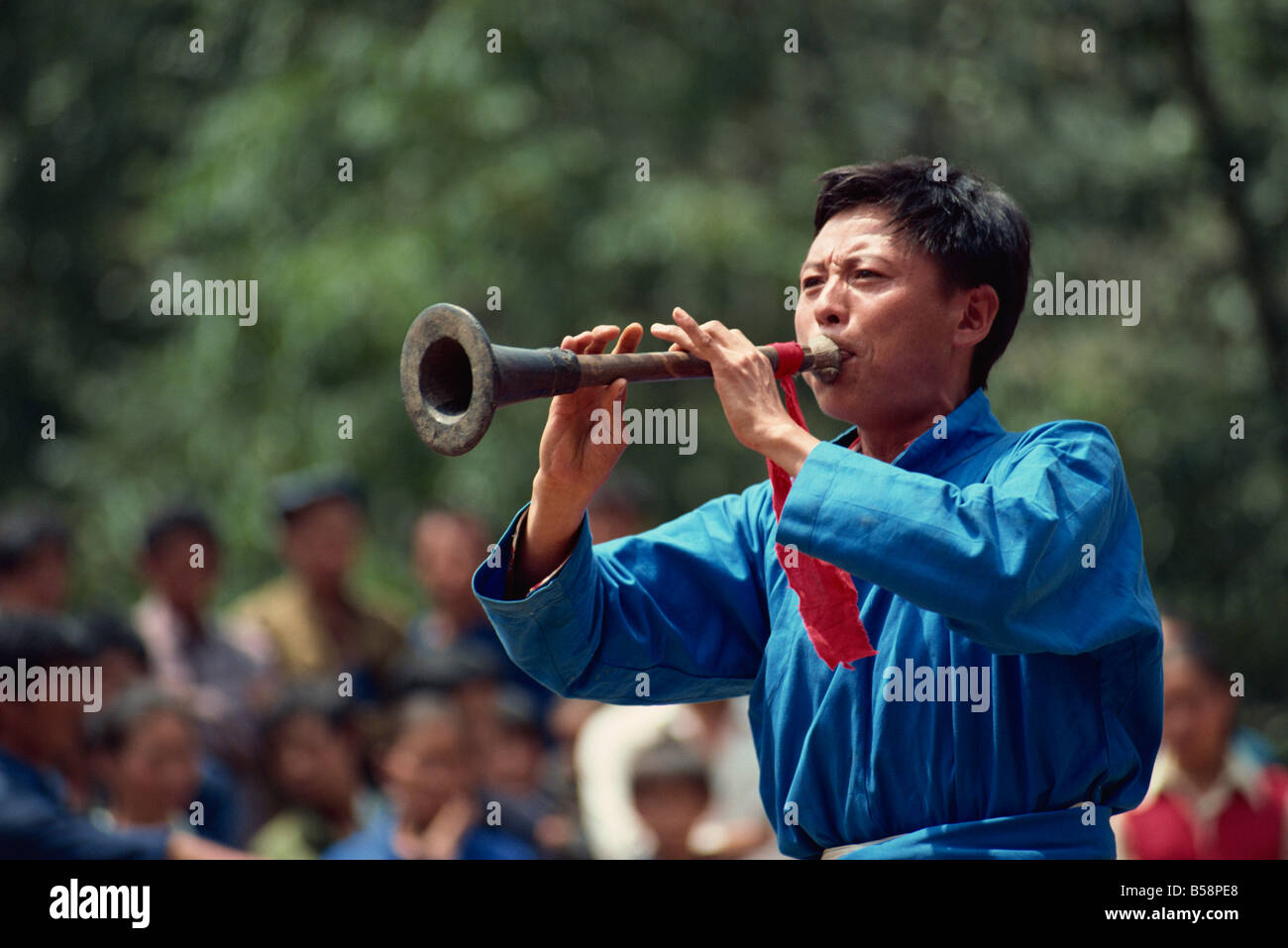 Yi trumpeter west Guizhou Guizhou China Asia Stock Photo - Alamy