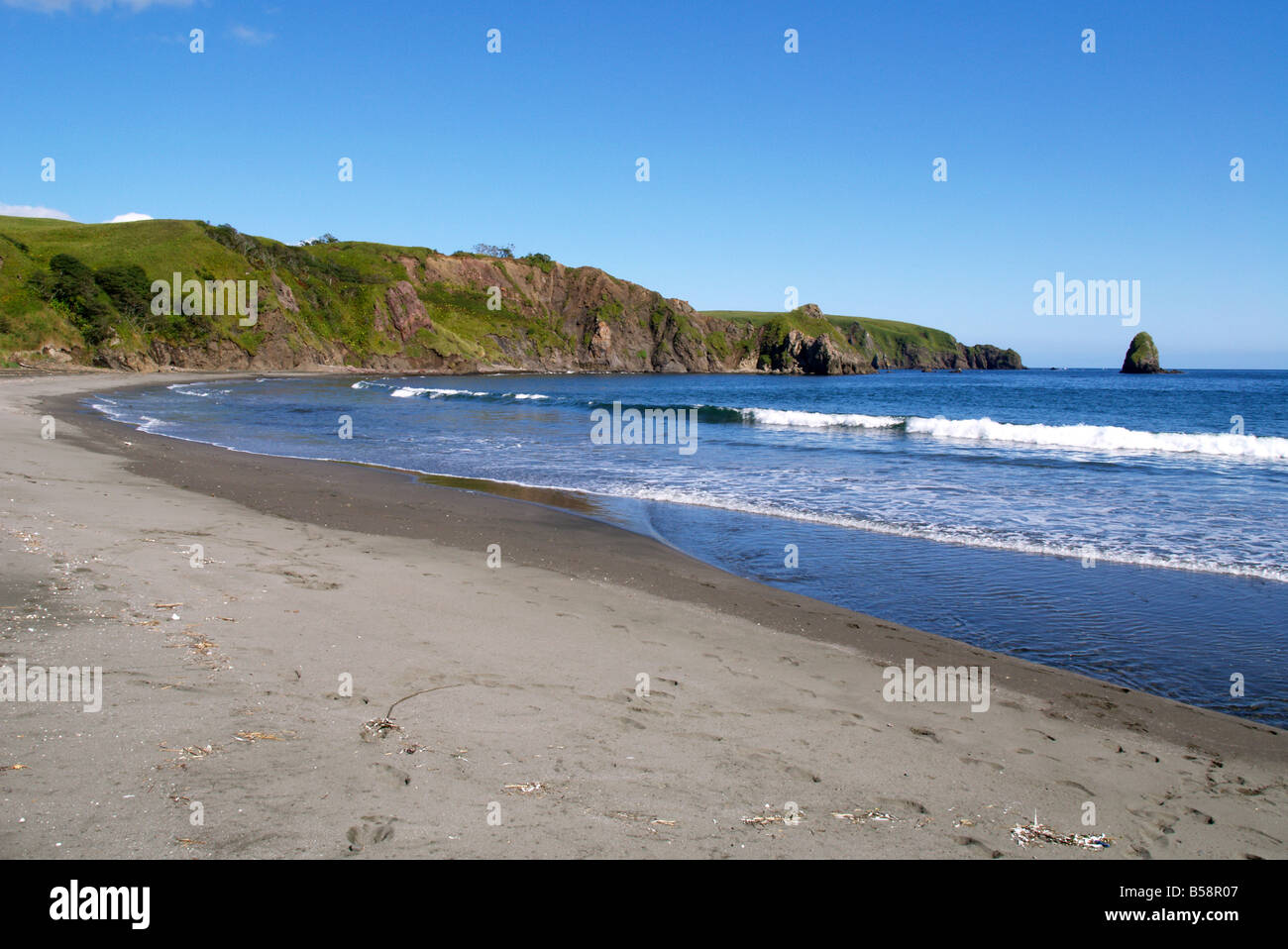 Pacific bay of Shikotan island Stock Photo - Alamy