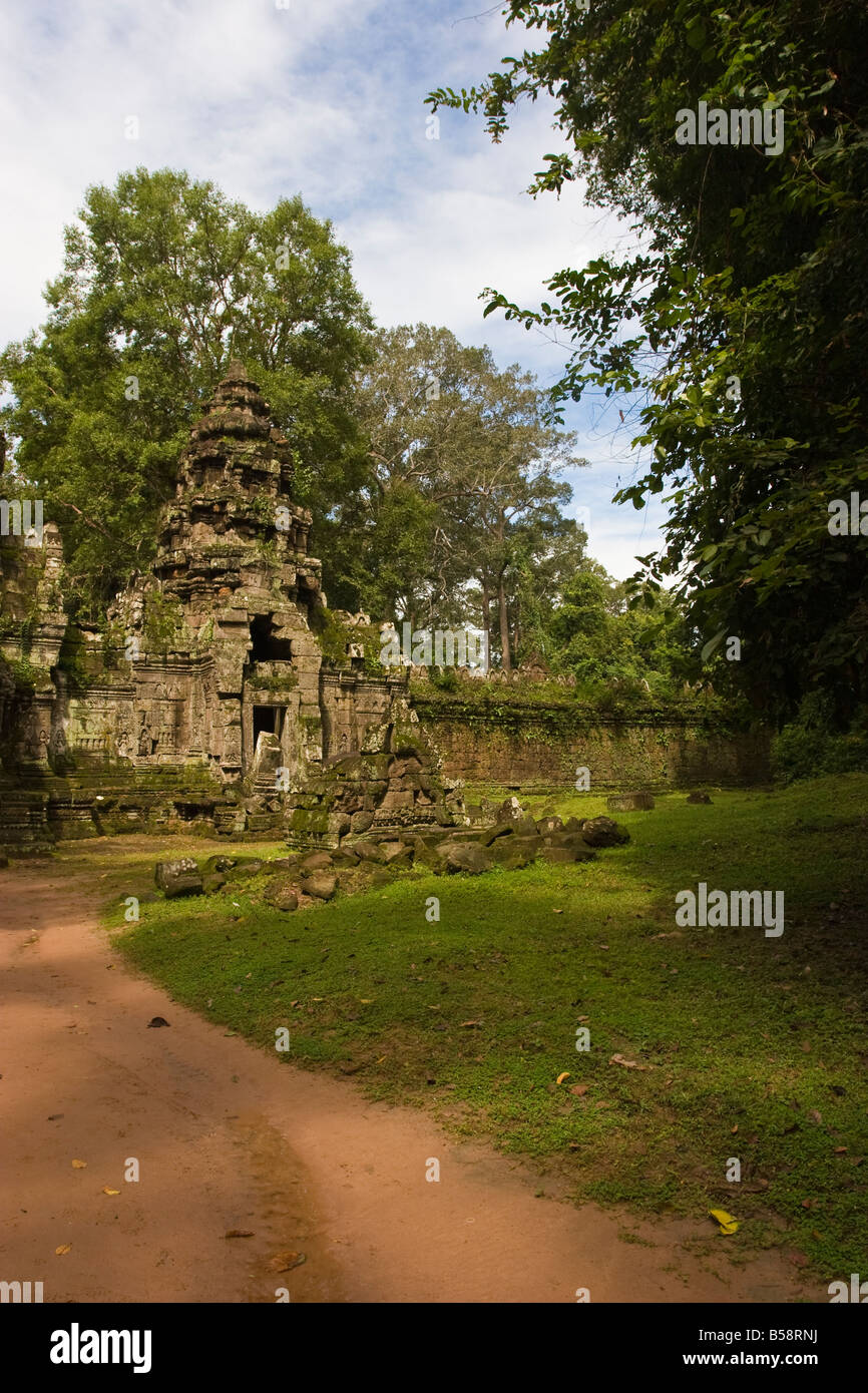 Preah Khan temple, Angkor, Cambodia built by Angkorian king Jayavarman ...