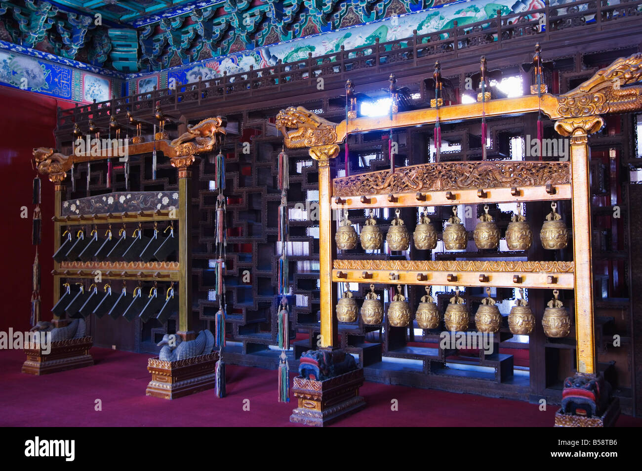 A bell room in the Palace of Peace and Longevity at Zijin Cheng The ...