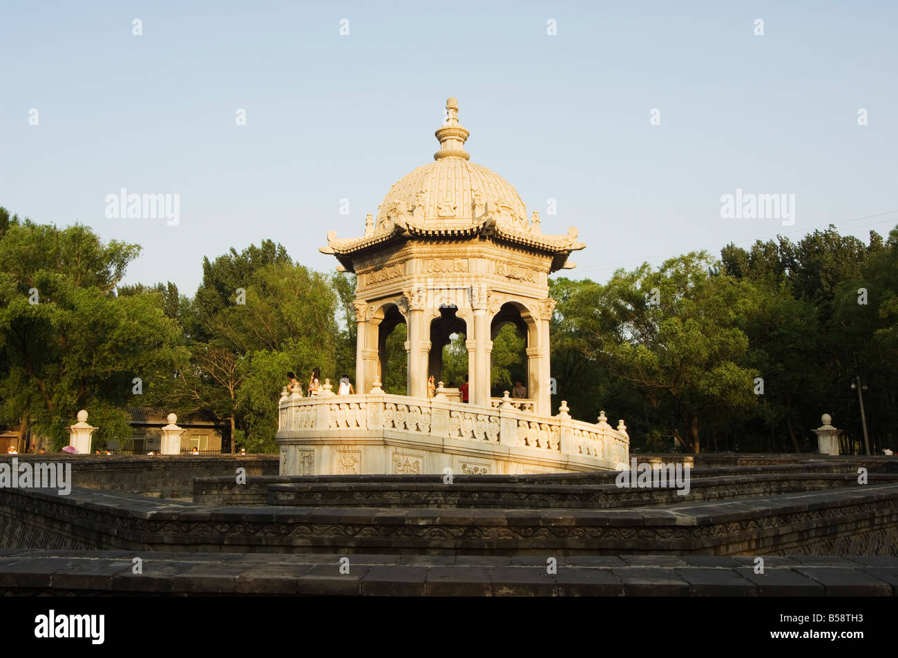 A pavilion in the maze area of Yuanmingyuan (Old Summer Palace ...