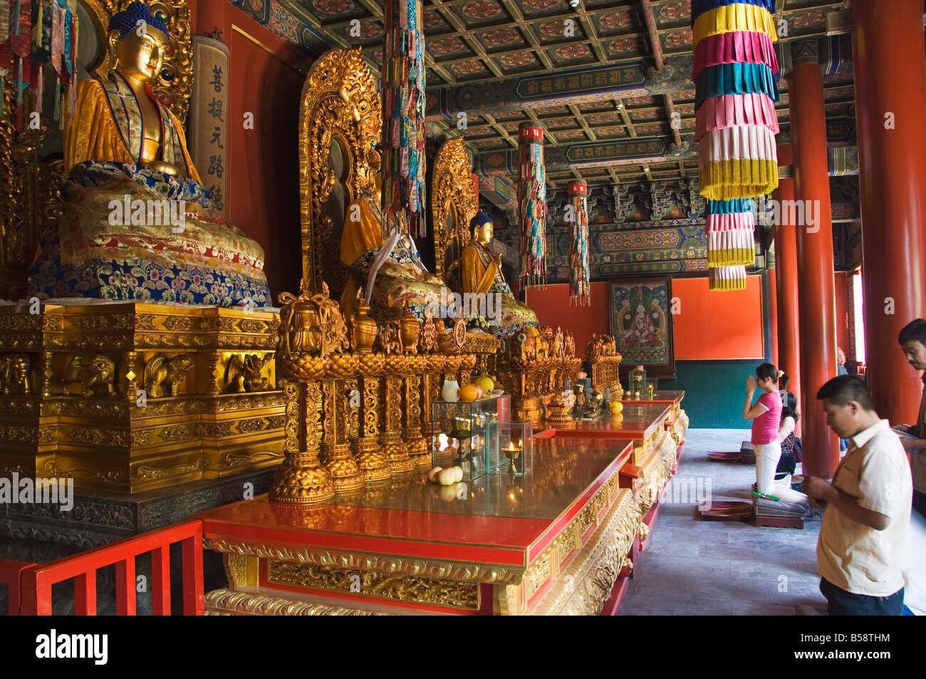 Yonghe Gong Tibetan Buddhist Lama Temple, Beijing, China Stock Photo ...