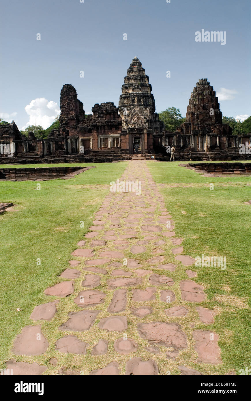 Phimai Angkorian period Khmer temple. Khorat Thailand Stock Photo - Alamy