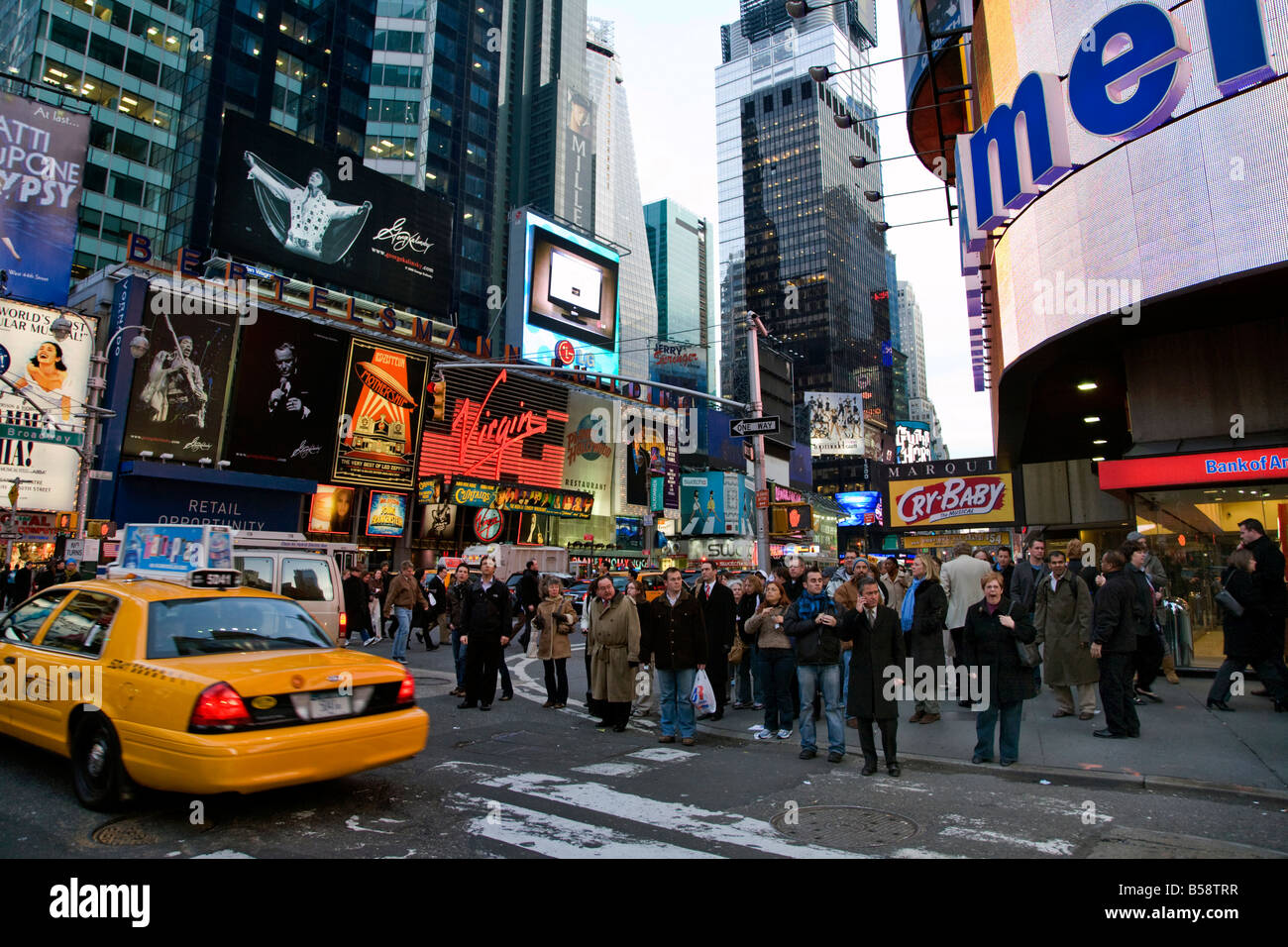 Times Square in the Mid town area of New York City New York Stock Photo ...