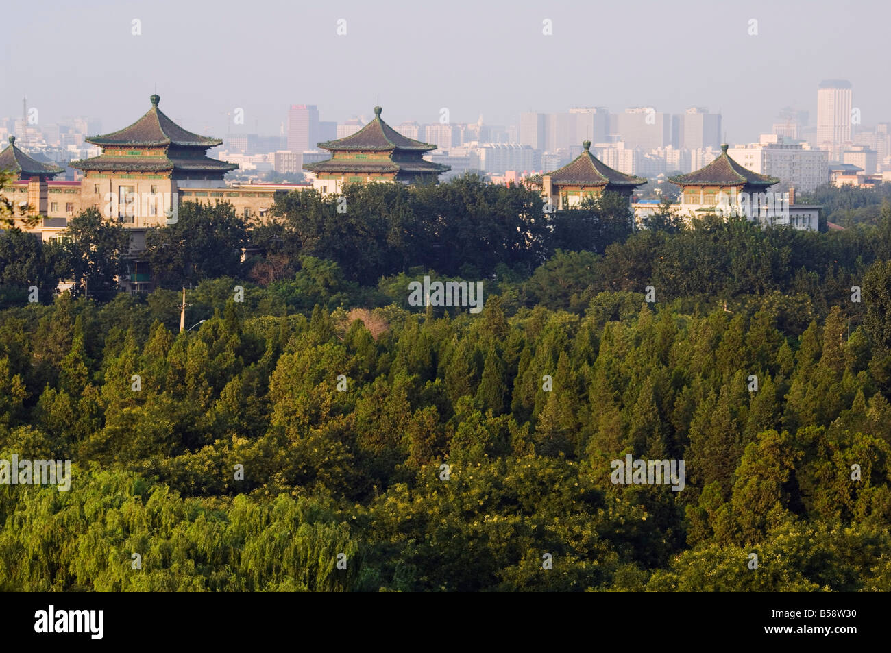 Chinese style buildings in Beihai Park, Beijing, China Stock Photo - Alamy