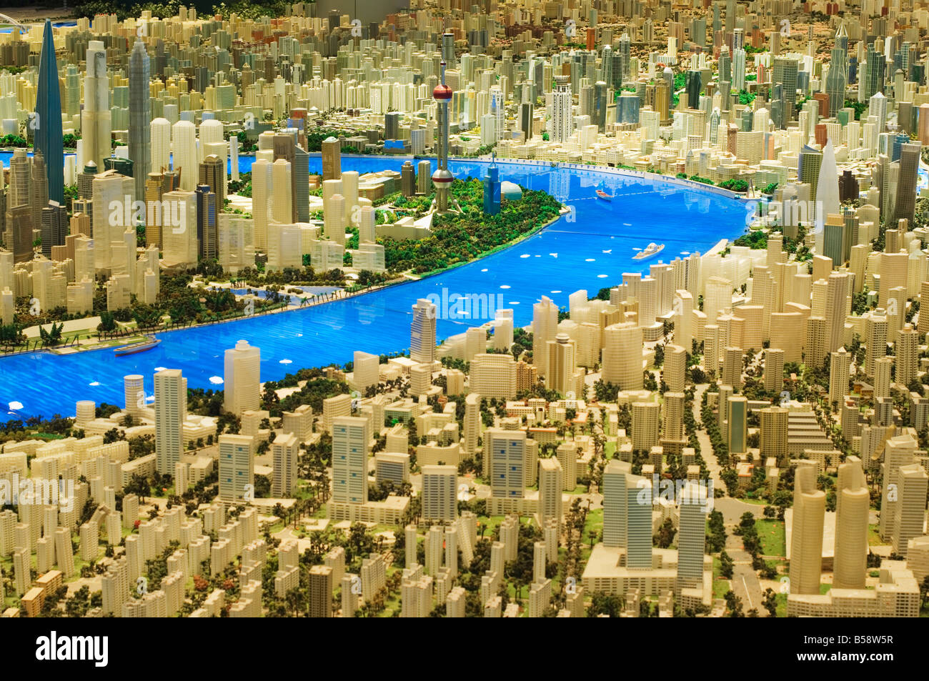 Scale plan of the Shanghai of the future, Shanghai Urban Planning and ...