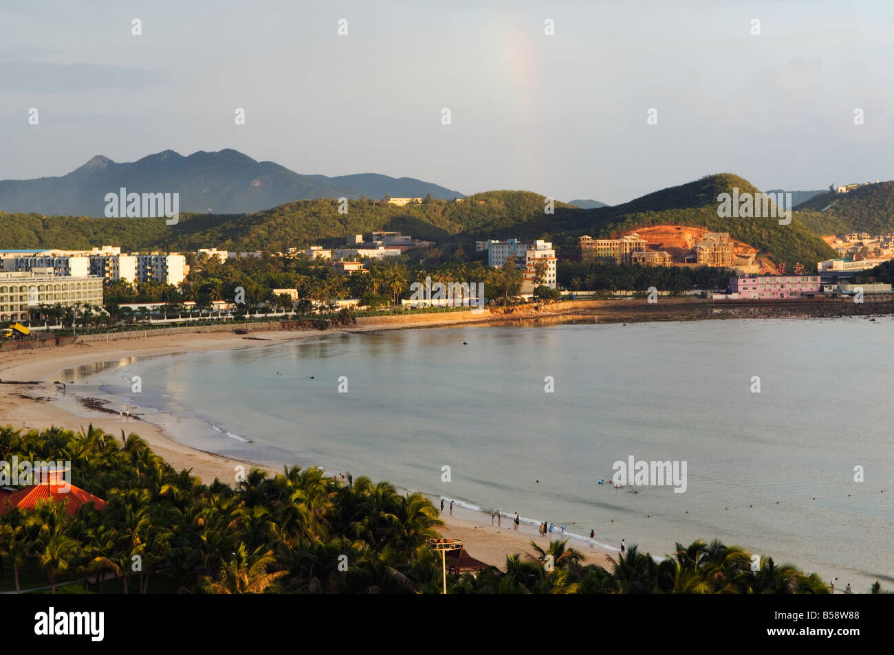 Dadonghai beach area, Sanya City, Hainan Province, China Stock Photo ...