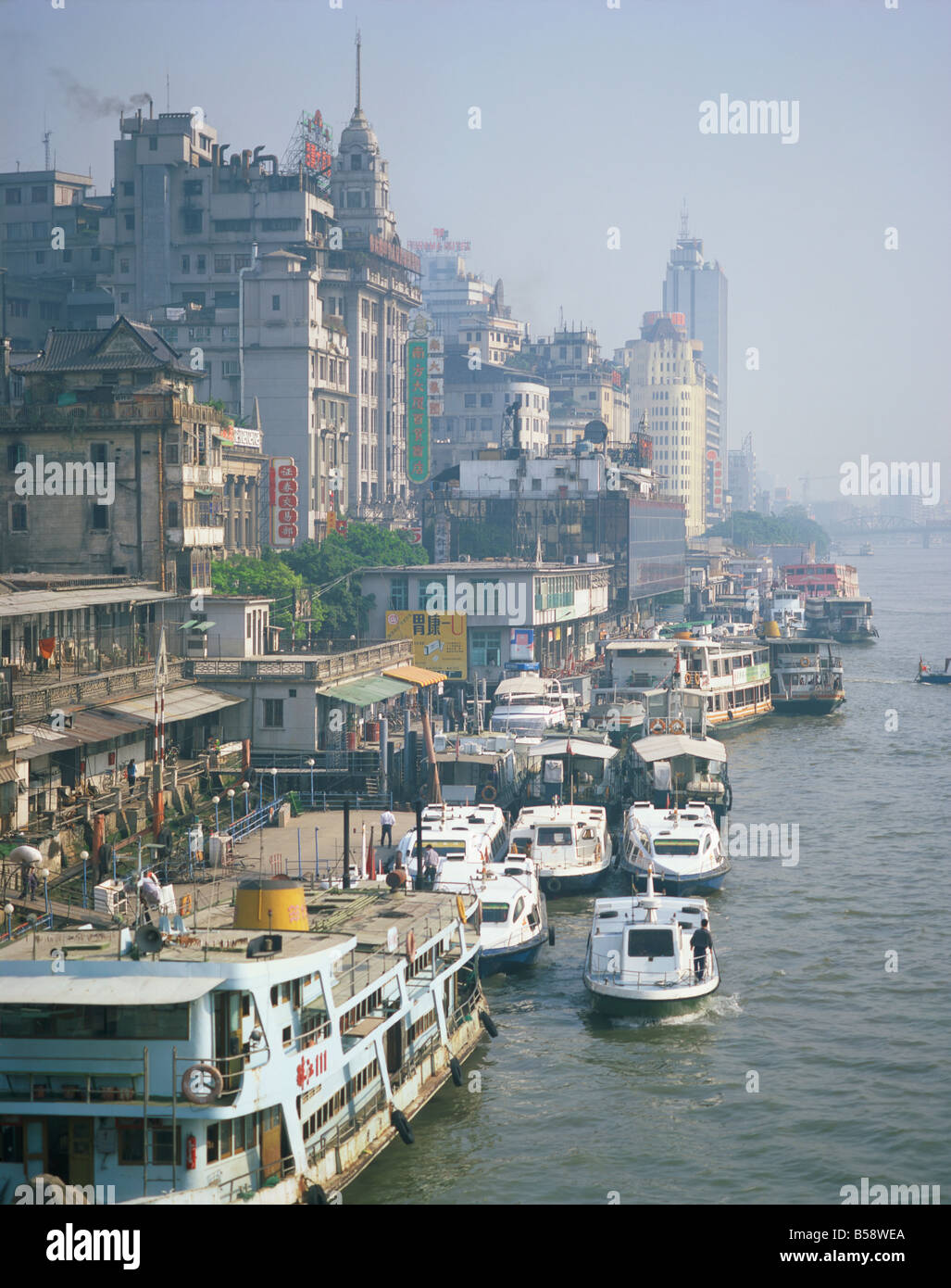 Pearl River waterfront Canton China R Richardson Stock Photo - Alamy