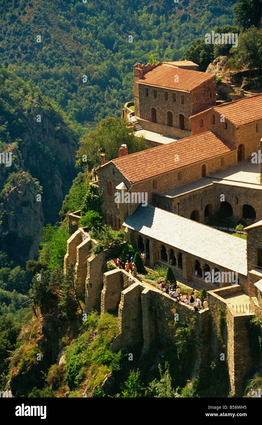 Abbey of St Martin du Canigou Pyrenees Orientale Languedoc Roussillon ...