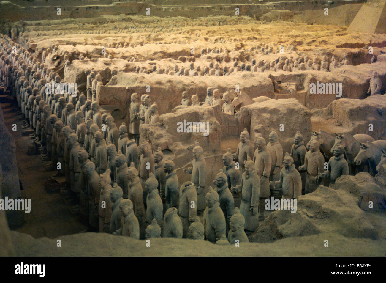 Terracotta warriors in the tomb of Chin Shih Huang Ti China G Hellier ...