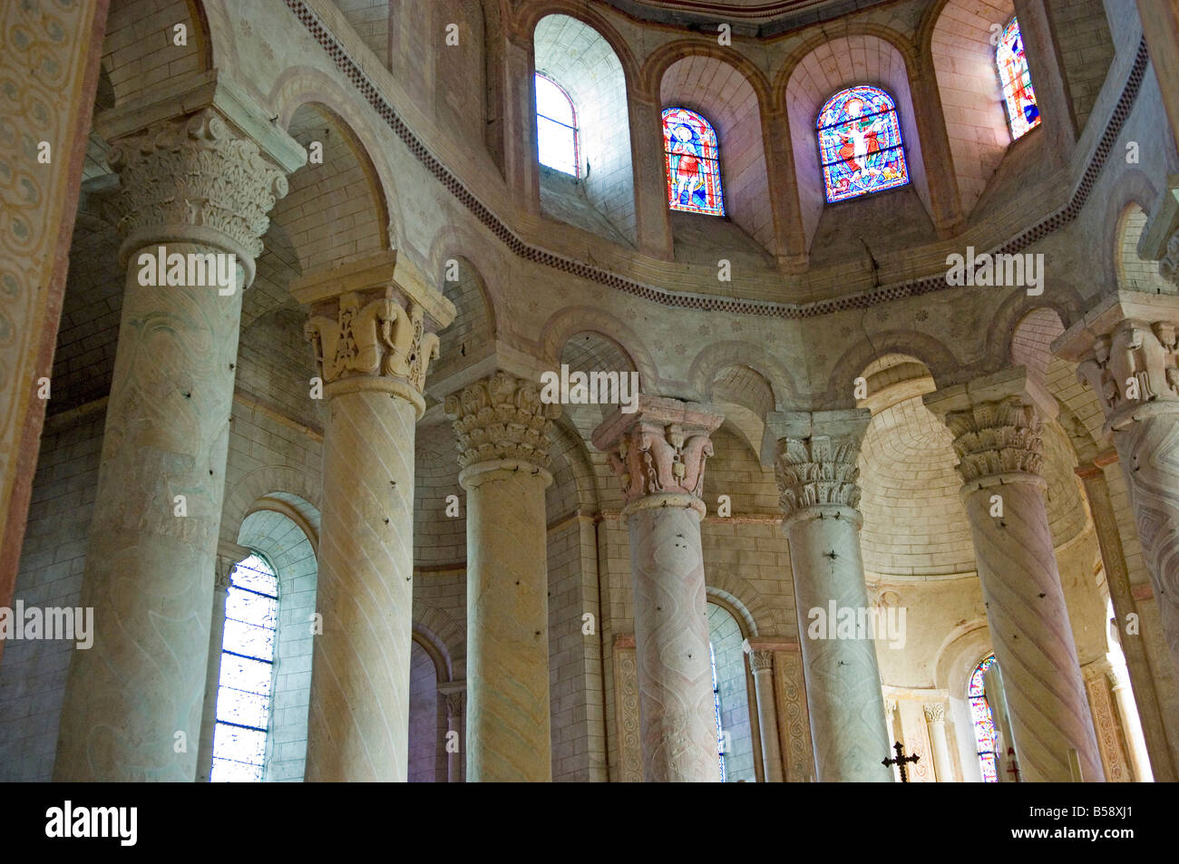 Abbey church of Saint-Savin sur Gartempe, known as the Romanesque ...