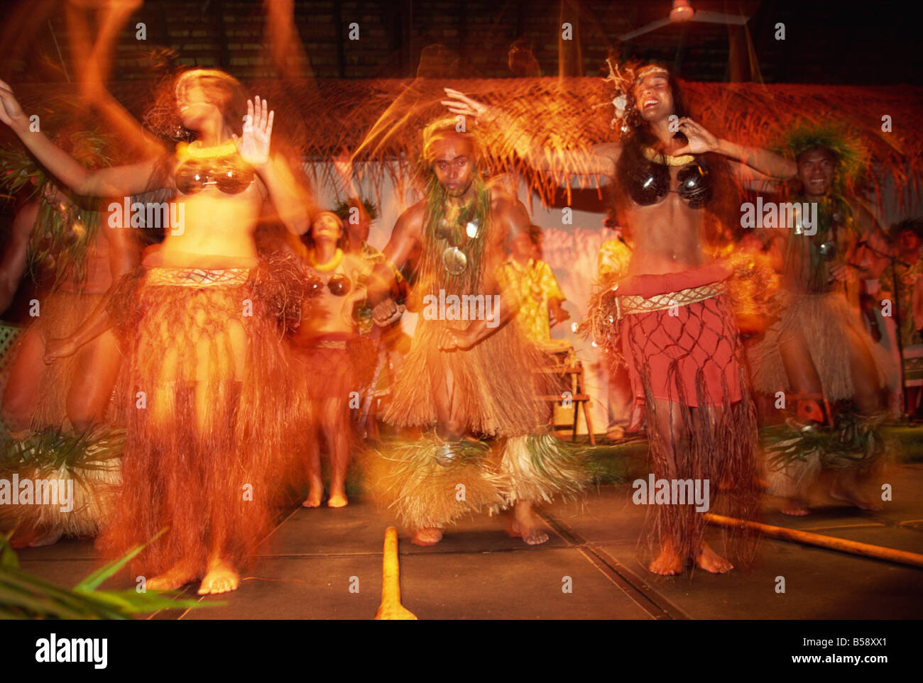 Polynesian style ceremonies Traditional costumes and dancing Rarotonga ...