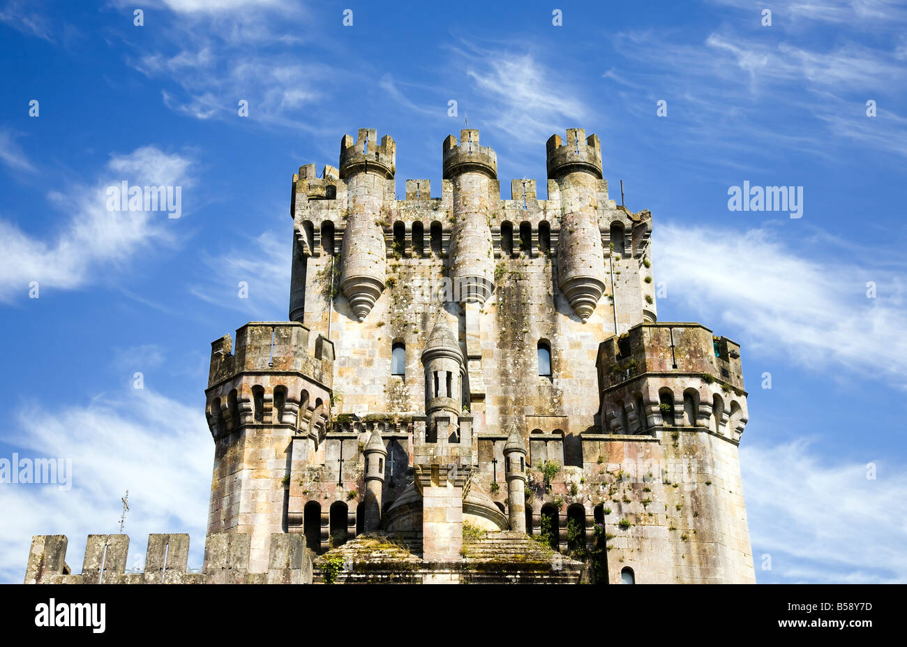 Butron castle view Stock Photo - Alamy