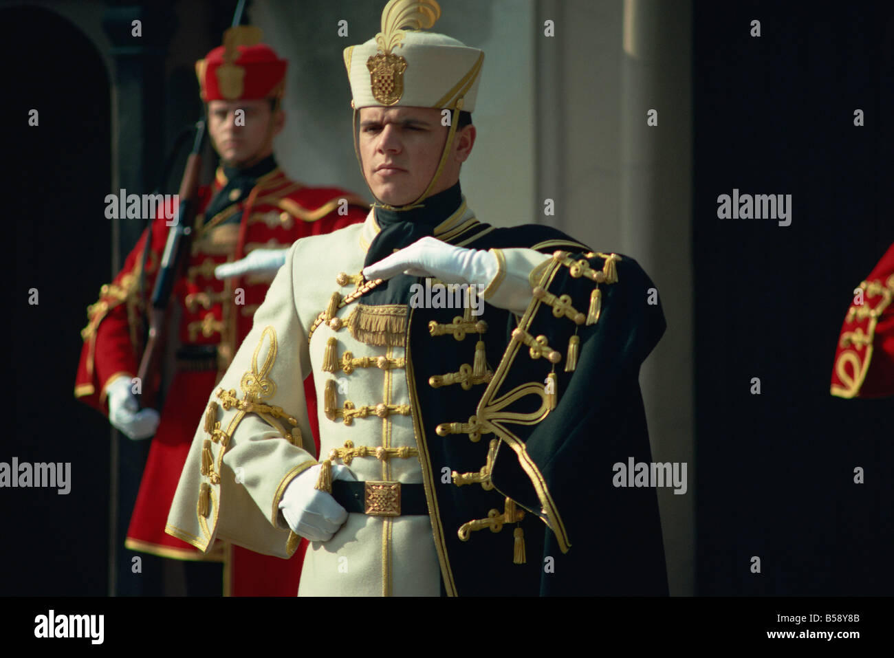 Presidential guard Zagreb Croatia Europe Stock Photo - Alamy