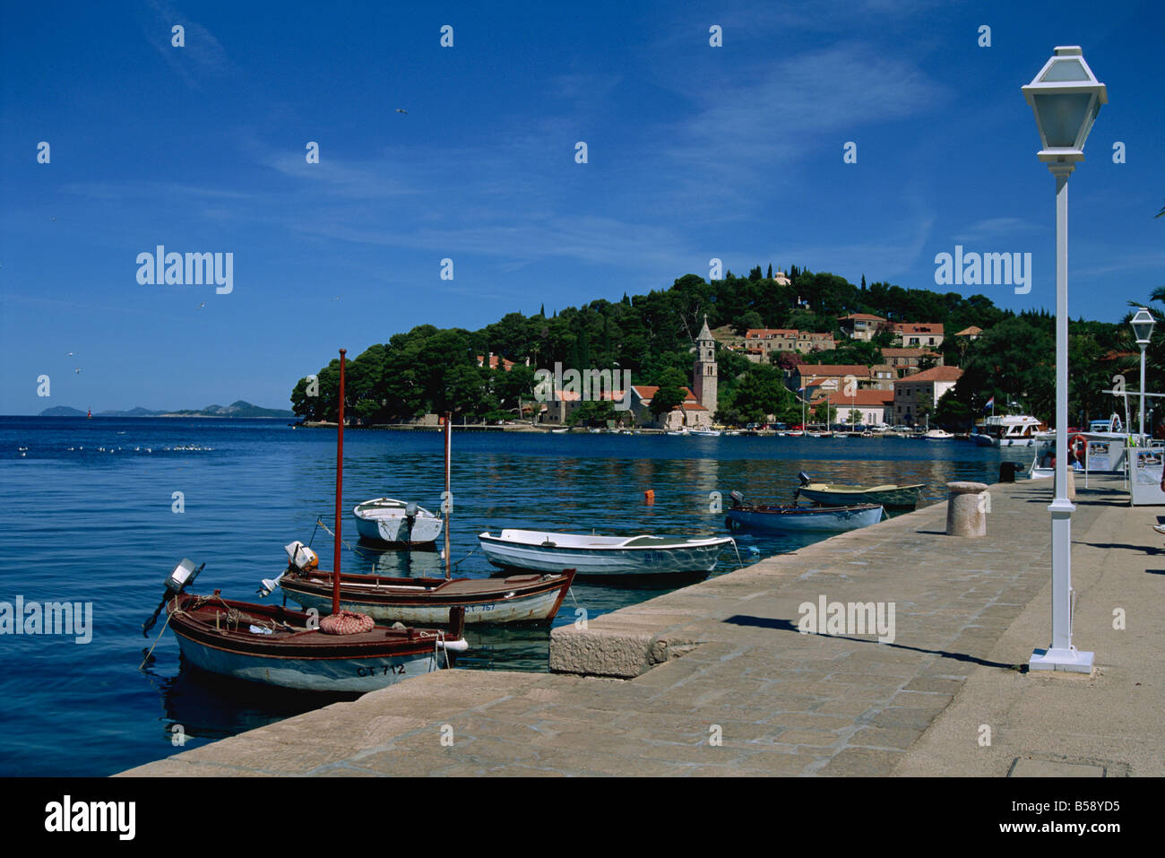 Cavtat Promenade and Harbour Dalmatia Croatia Europe Stock Photo - Alamy