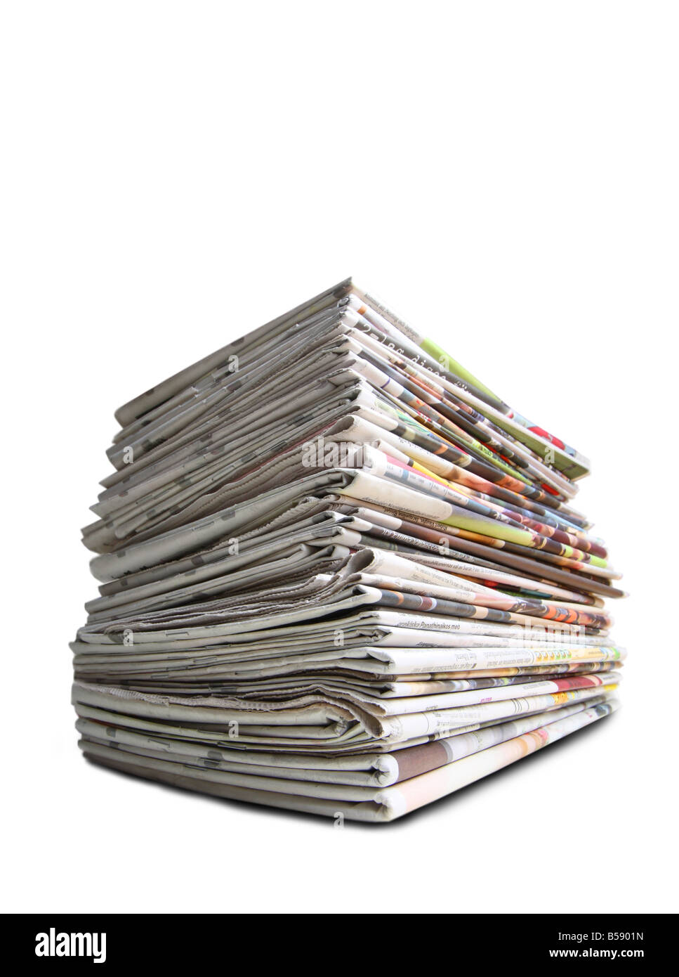 A pile of newspapers Stock Photo - Alamy