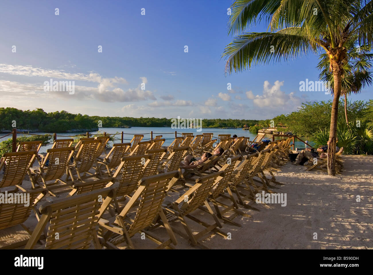 Recreation area Xel Ha Mexico Stock Photo - Alamy