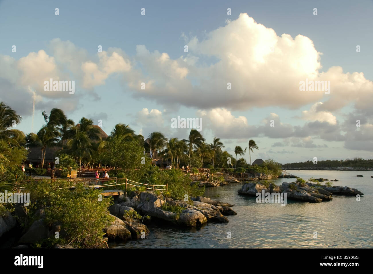 Recreation area Xel Ha Mexico Stock Photo - Alamy