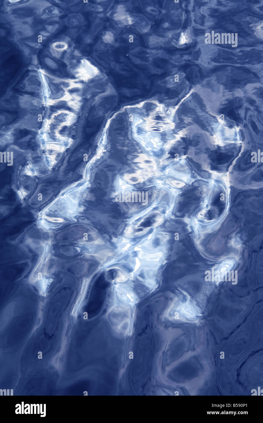 sun light reflection waves on lake water surface Stock Photo - Alamy