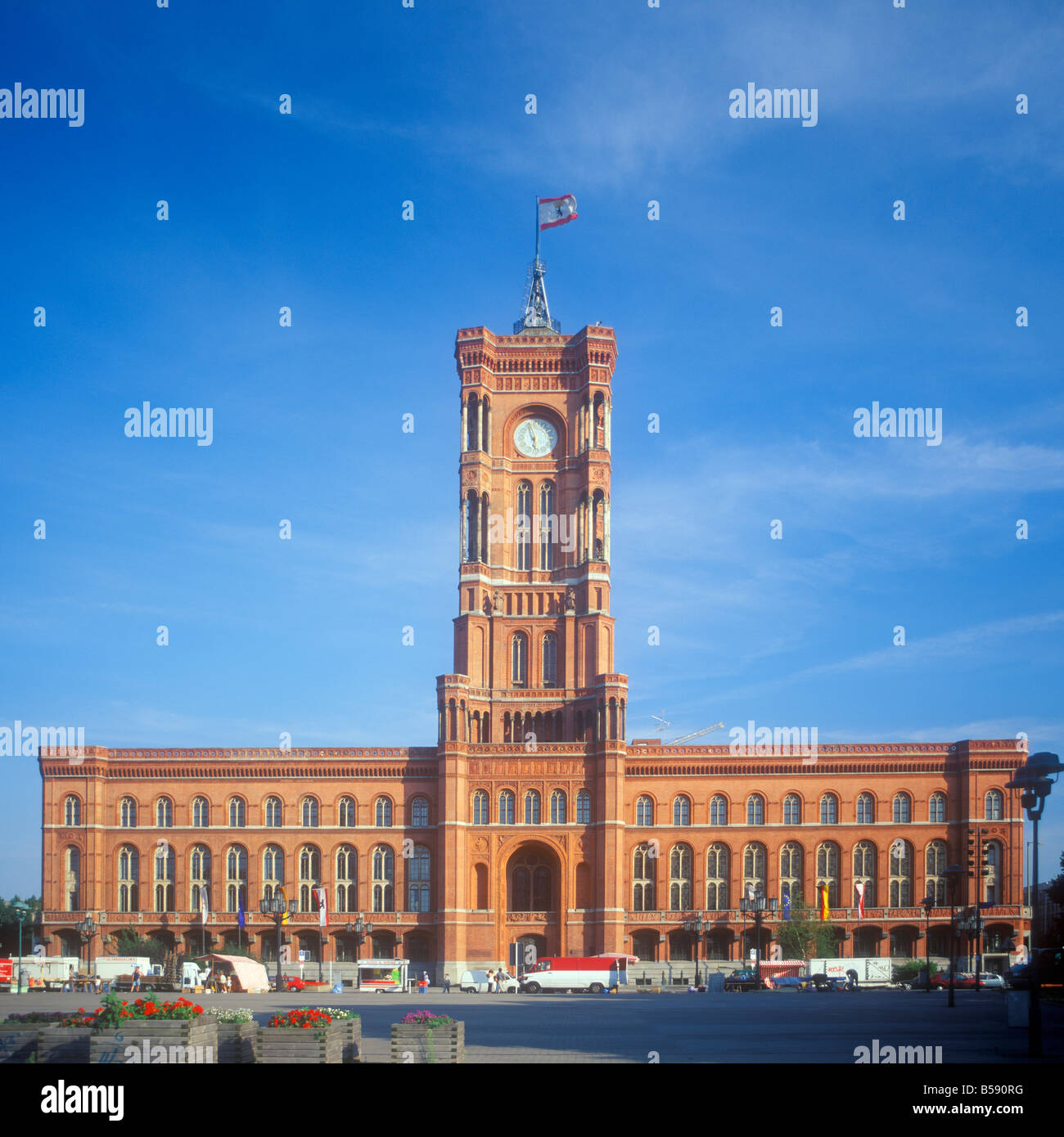 Red City Hall in Berlin Stock Photo - Alamy