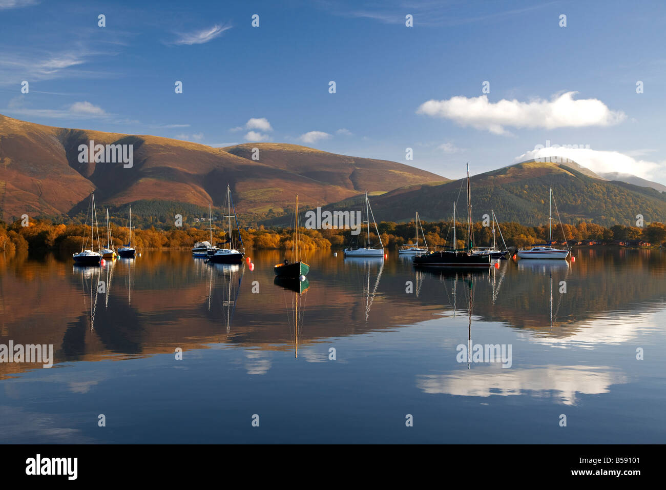 Uk lake derwentwater nature view hi-res stock photography and images ...