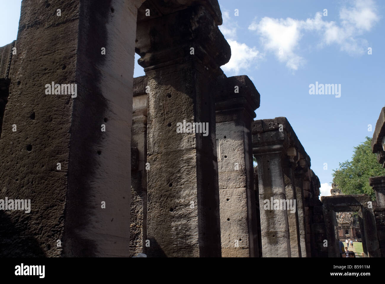 Phimai Angkorian period Khmer temple. Khorat Thailand Stock Photo - Alamy