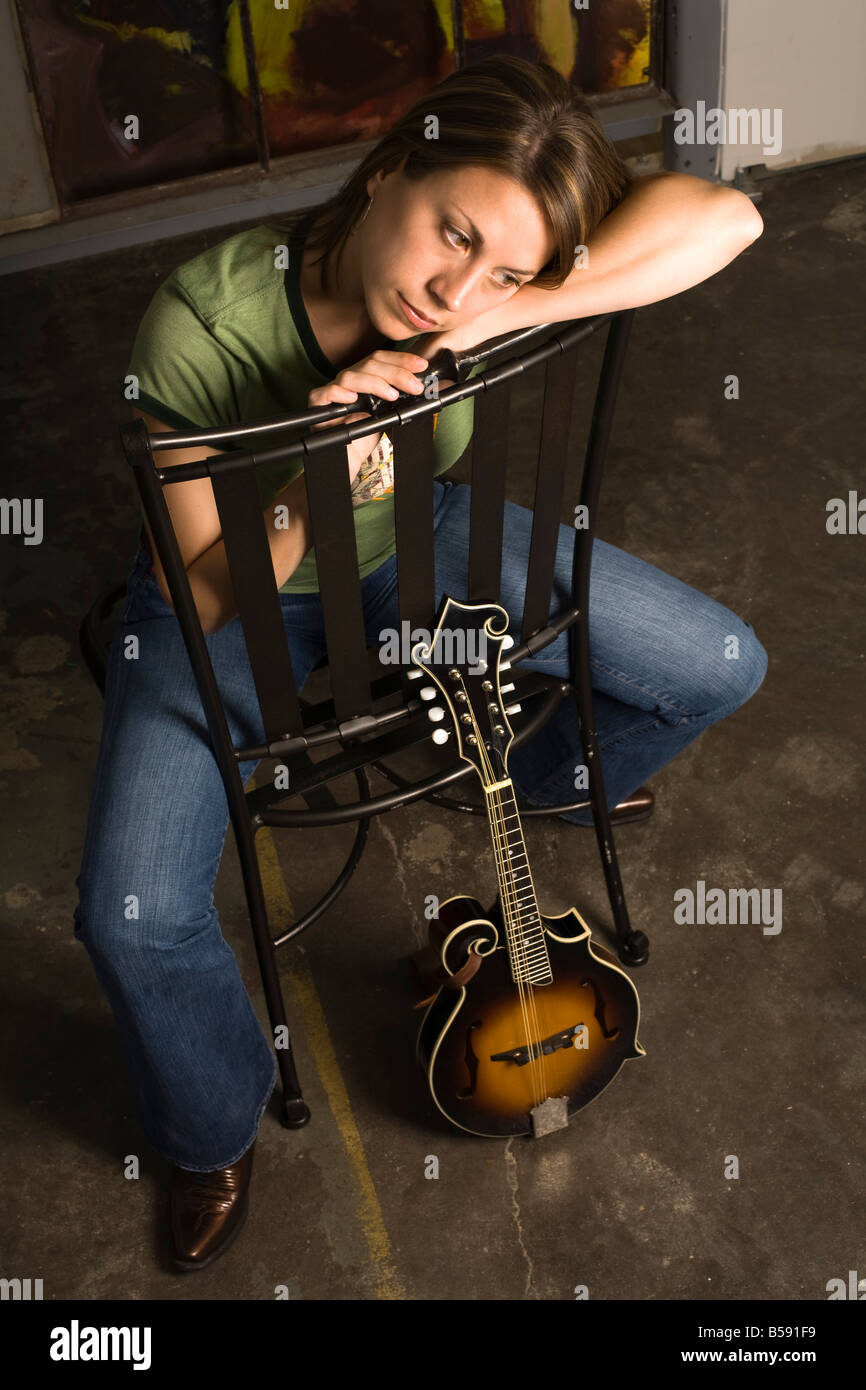Woman With Mandolin High Resolution Stock Photography and Images - Alamy