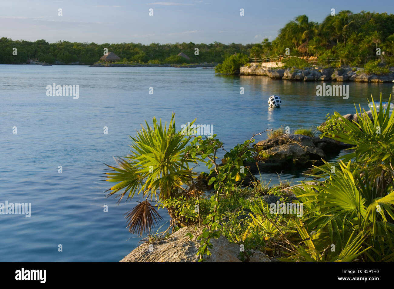 Recreation area Xel Ha Mexico Stock Photo - Alamy