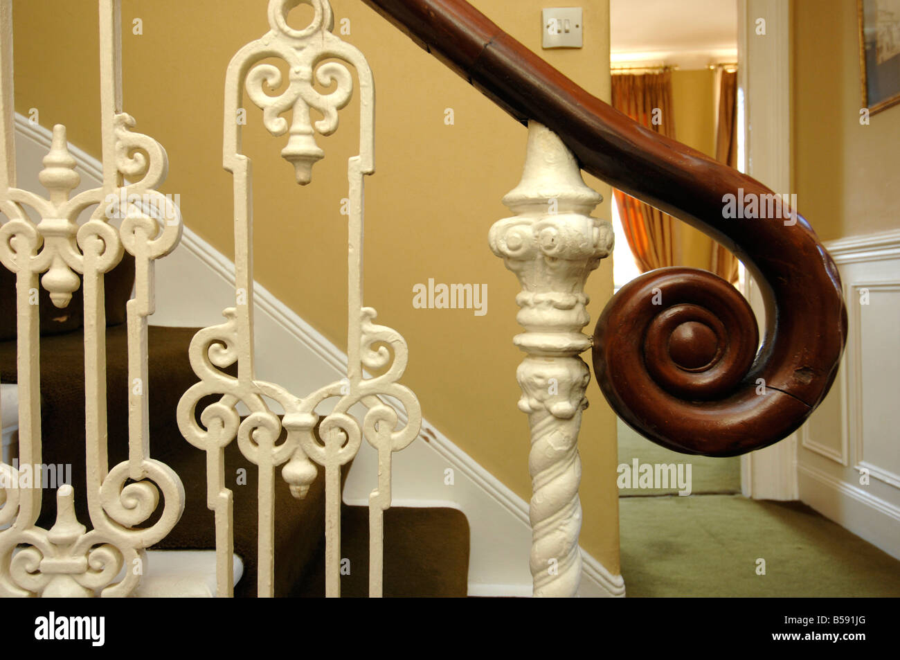 Victorian home interior stairway hi-res stock photography and images ...