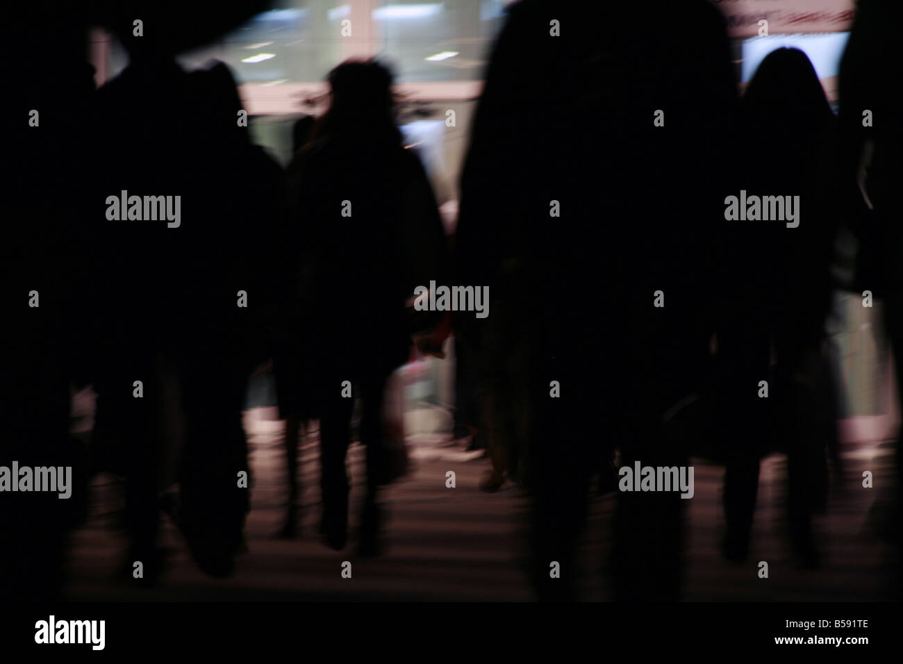 Man in the street night backlit hi-res stock photography and images - Alamy