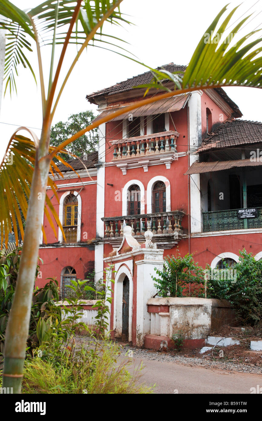 Old Portuguese mansion Panaji or Panjim capital of Goa India Stock ...
