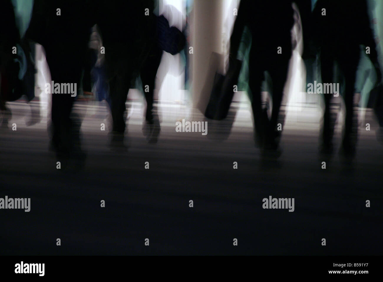 crowd of people walking in street at night Stock Photo - Alamy