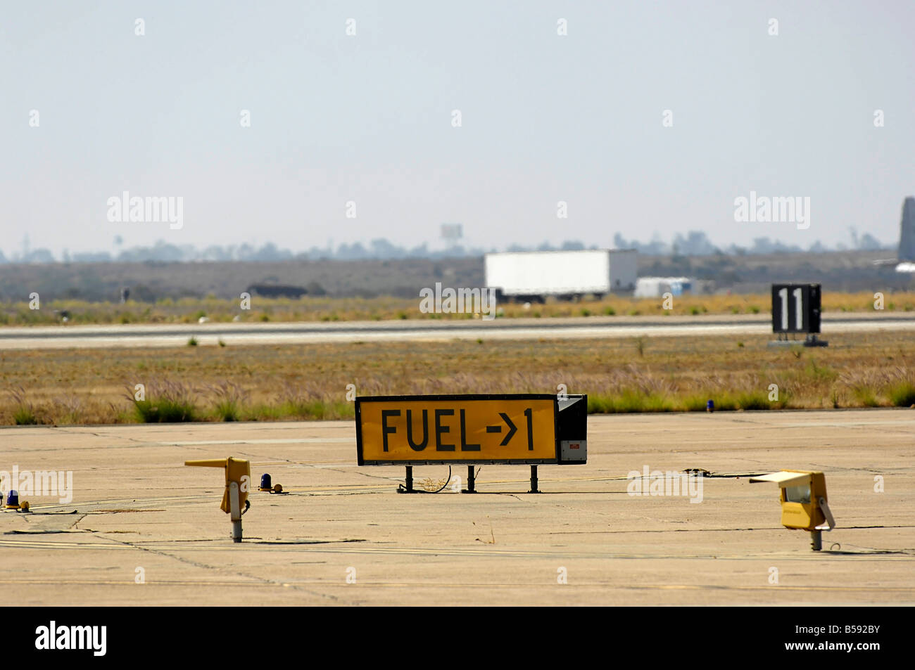Airport fuel sign Stock Photo - Alamy