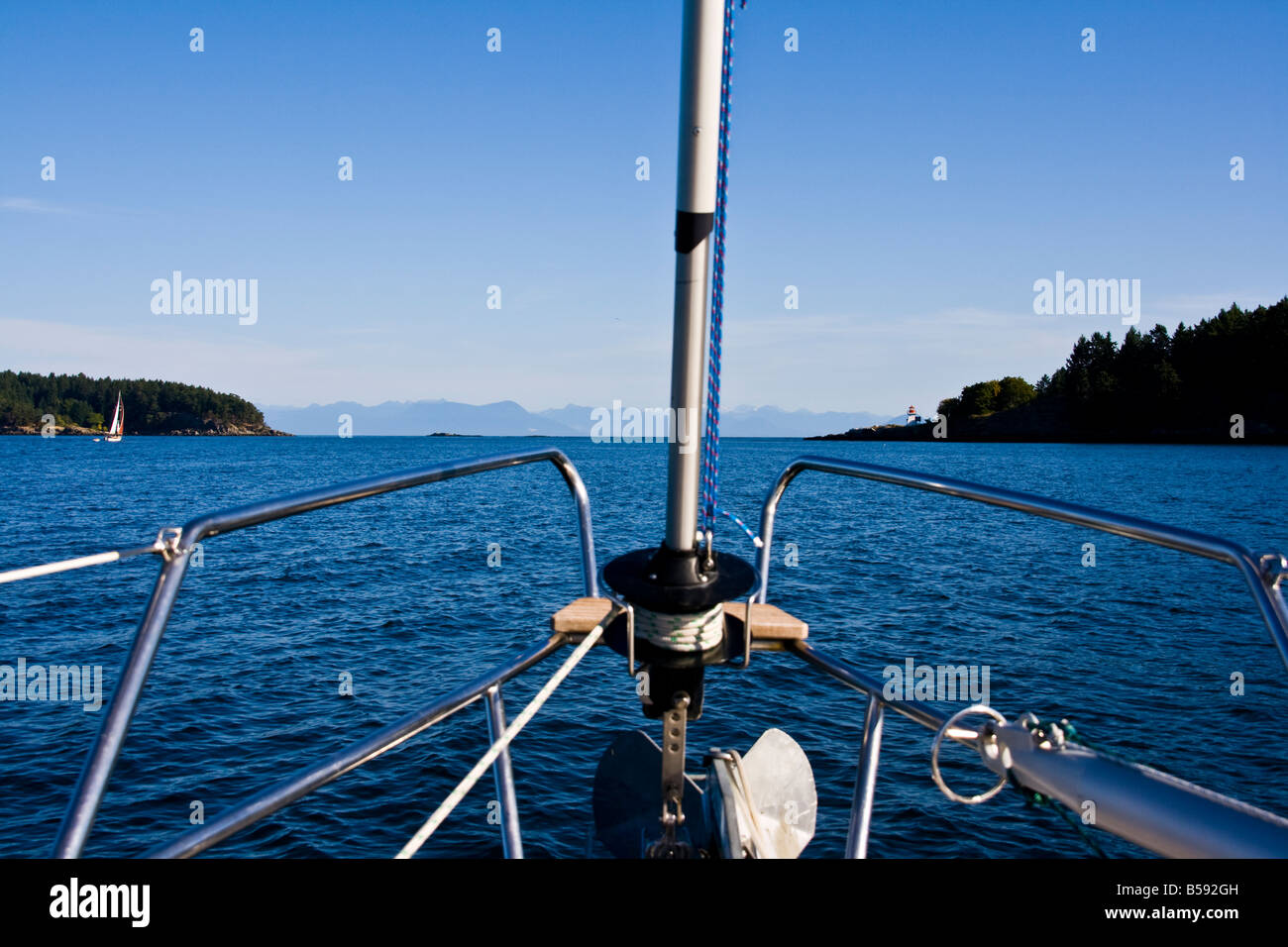 The Front Bow of a sailing vessel Stock Photo - Alamy