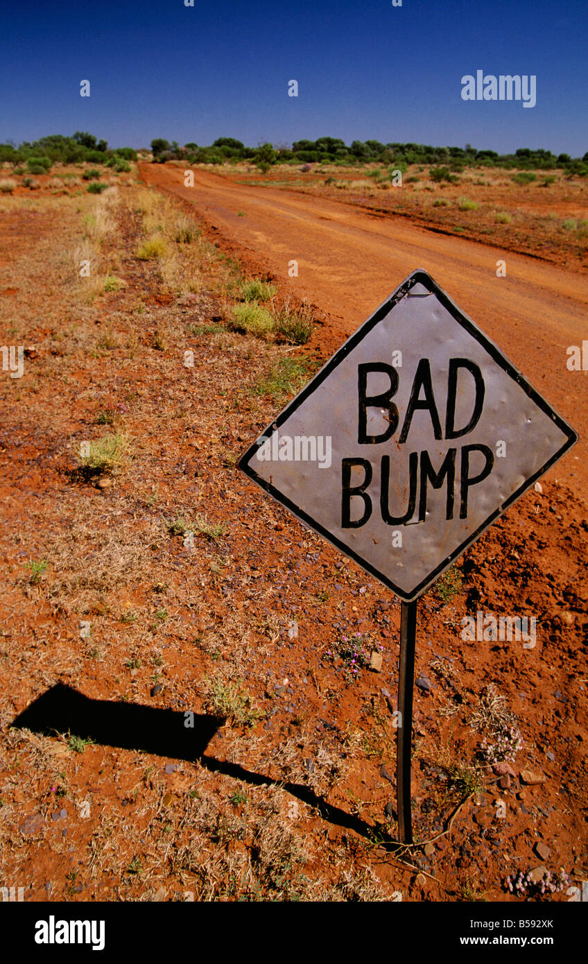 Outback roadsign, Australia Stock Photo - Alamy