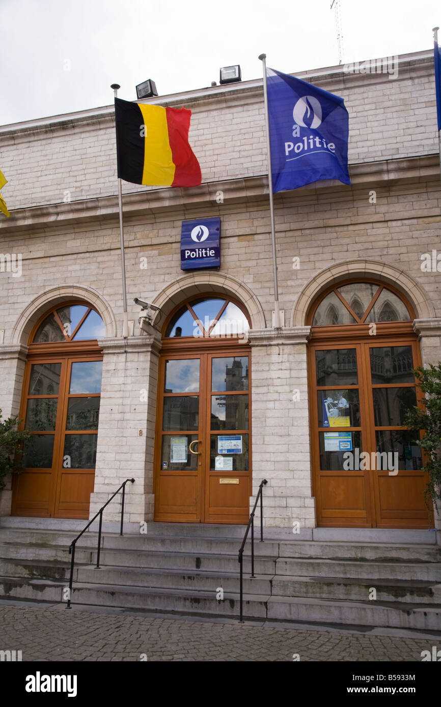 Police station, Grote Markt (Market Square), Leuven, Belgium. (42 Stock ...