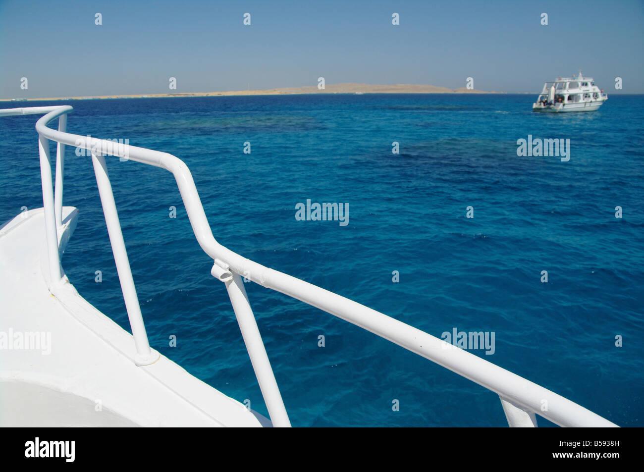 view from a yacht in the red sea Stock Photo - Alamy