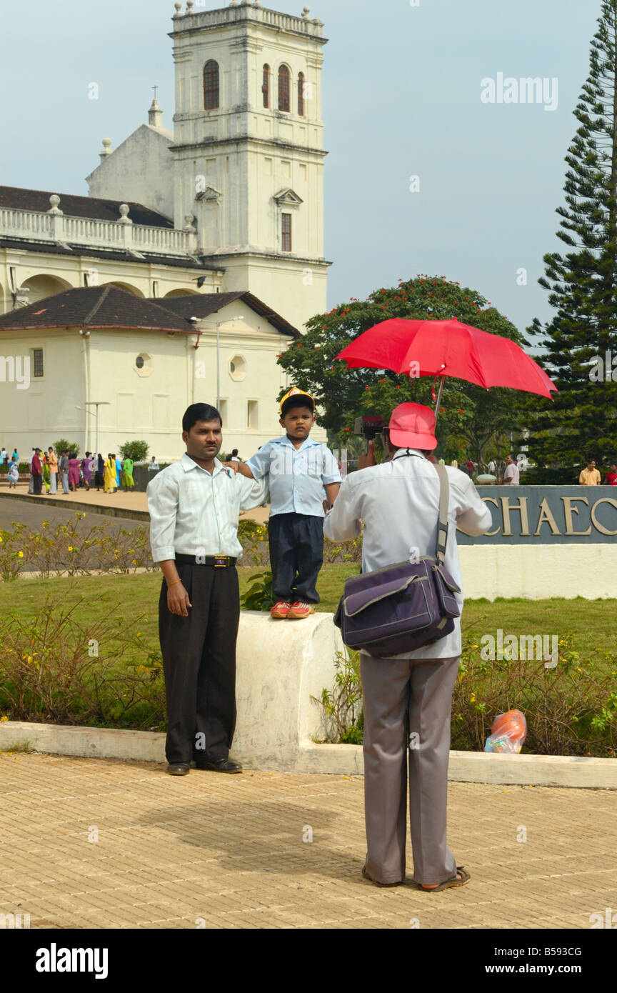 Indian family being photographed in hi-res stock photography and images ...