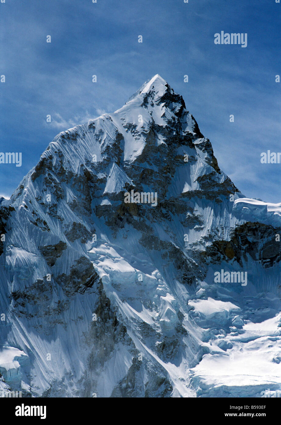 snow capped mountain, Himalayas, Nepal Stock Photo - Alamy