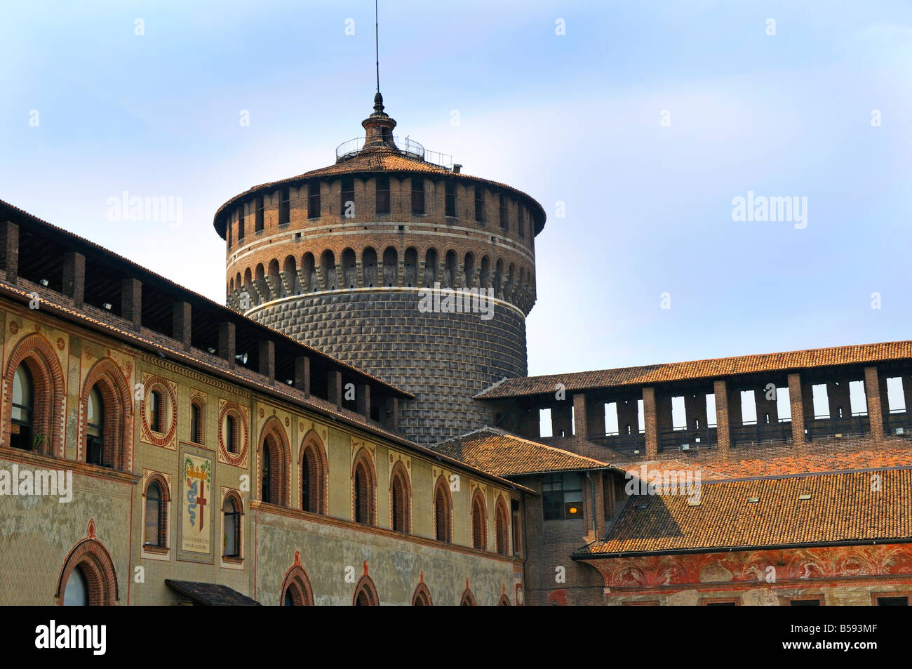 Sforza castle da vinci hi-res stock photography and images - Alamy