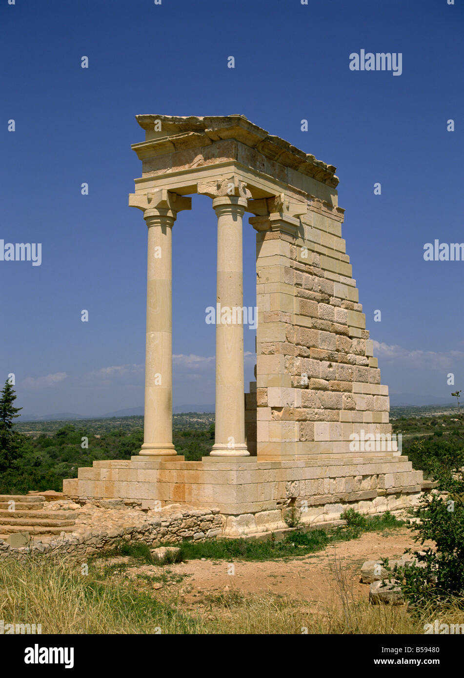 Temple of Apollo-Hylates (God of Woodland), Cyprus, Europe Stock Photo ...