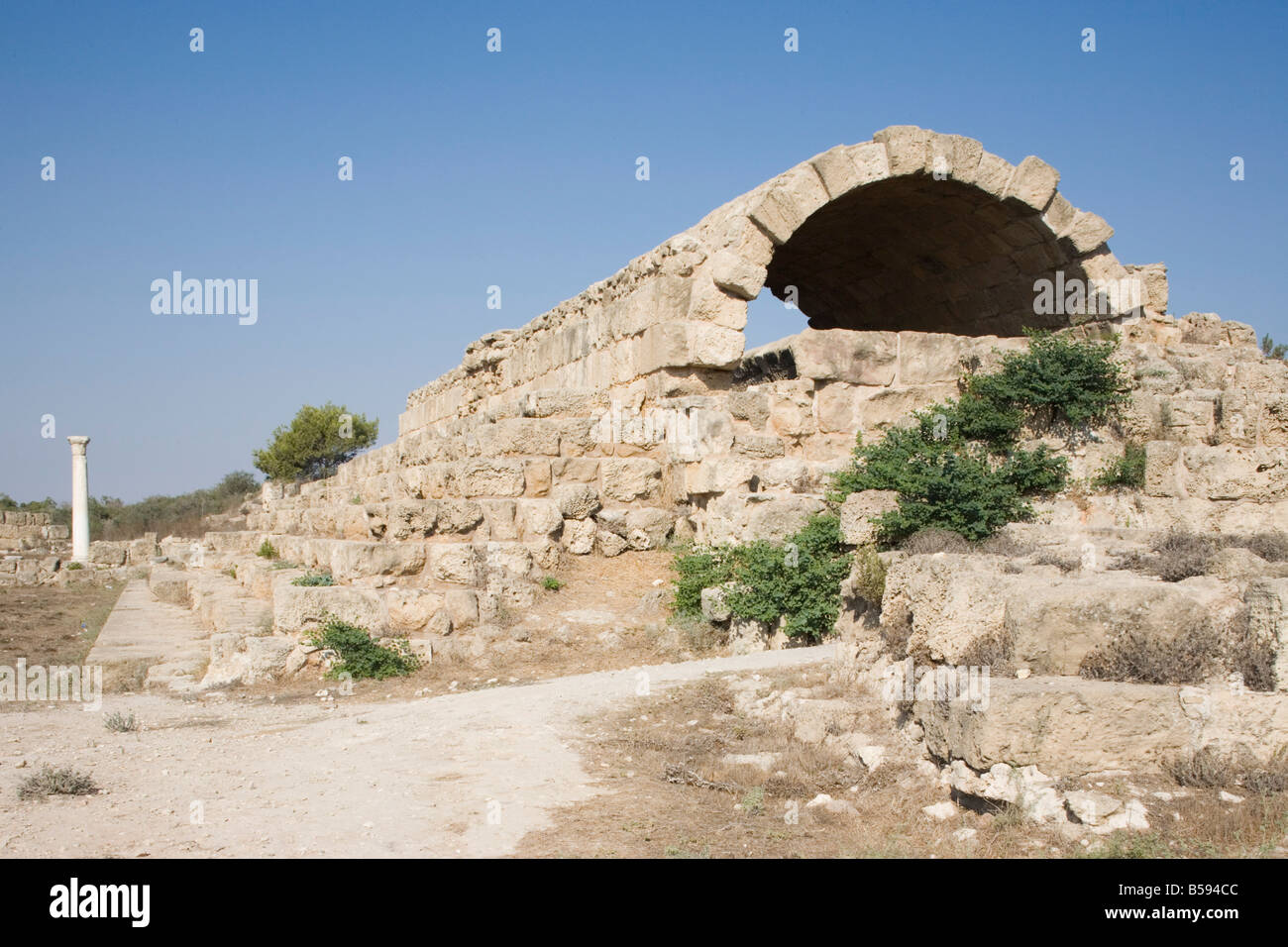 The archaeological site of Salamis, Salamis, North Cyprus, Europe Stock ...