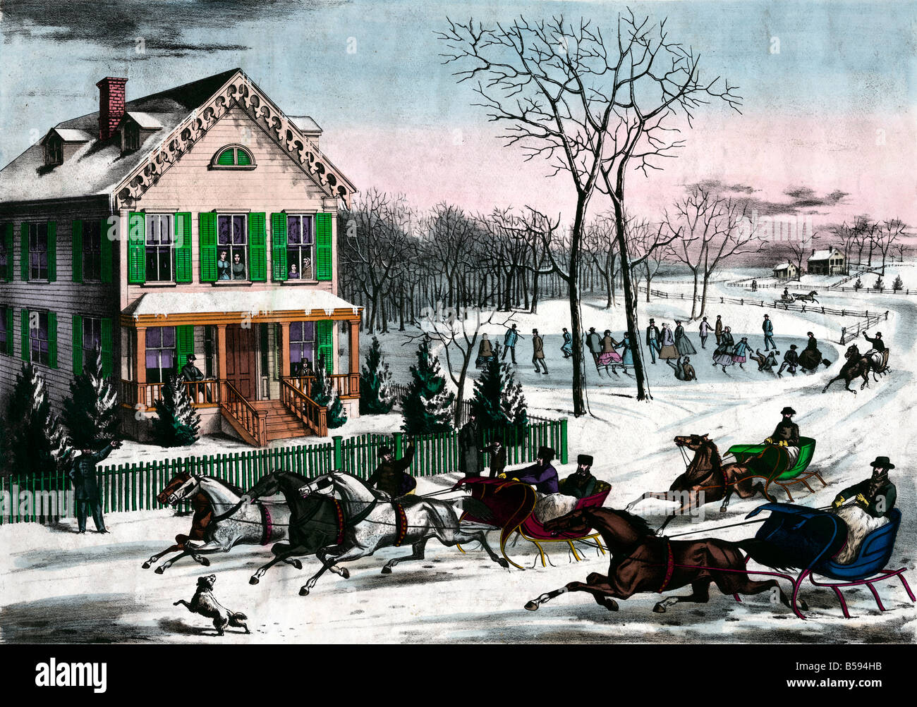 Winter at the countryside Stock Photo - Alamy