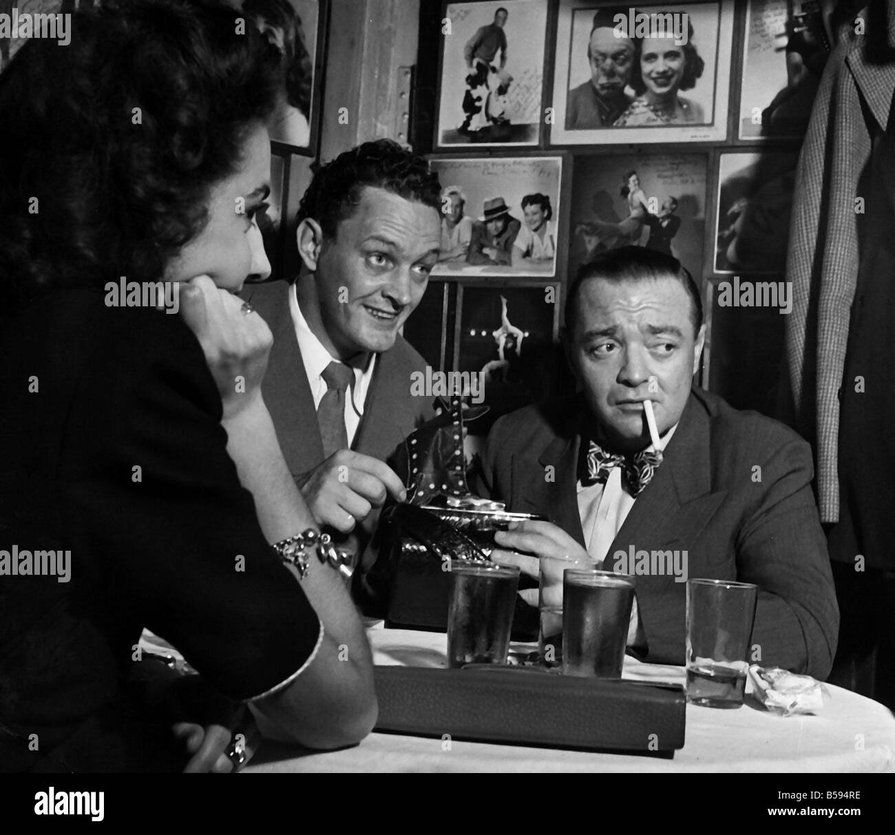 Peter Lorre American actor in restaurant Poppas Place Stock Photo - Alamy