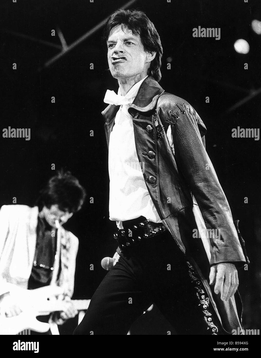 The Rolling Stones pop group live in concert 1989 Stock Photo - Alamy