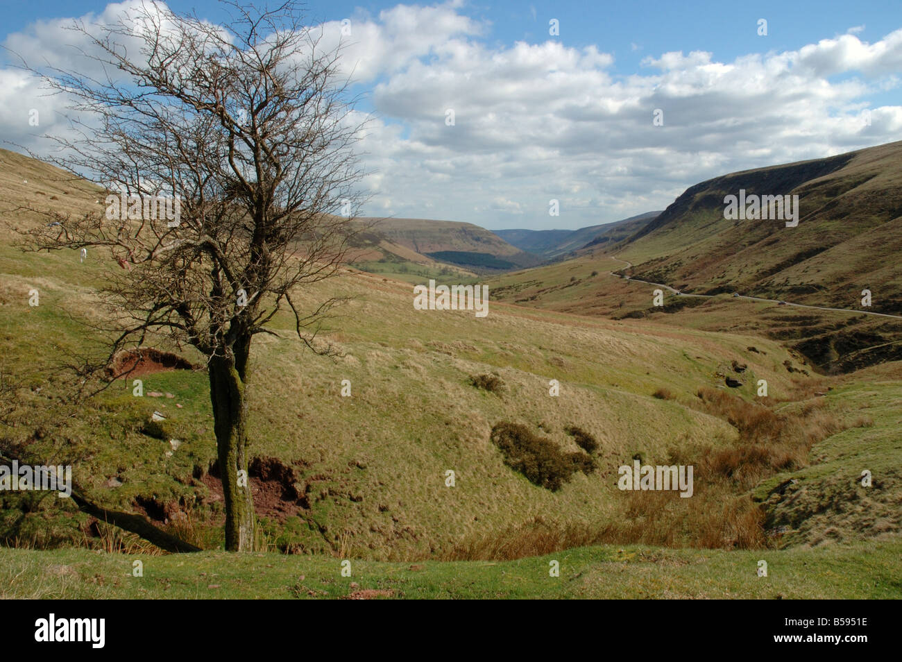 The Gospel Pass in the Black Mountains of Wales Stock Photo - Alamy