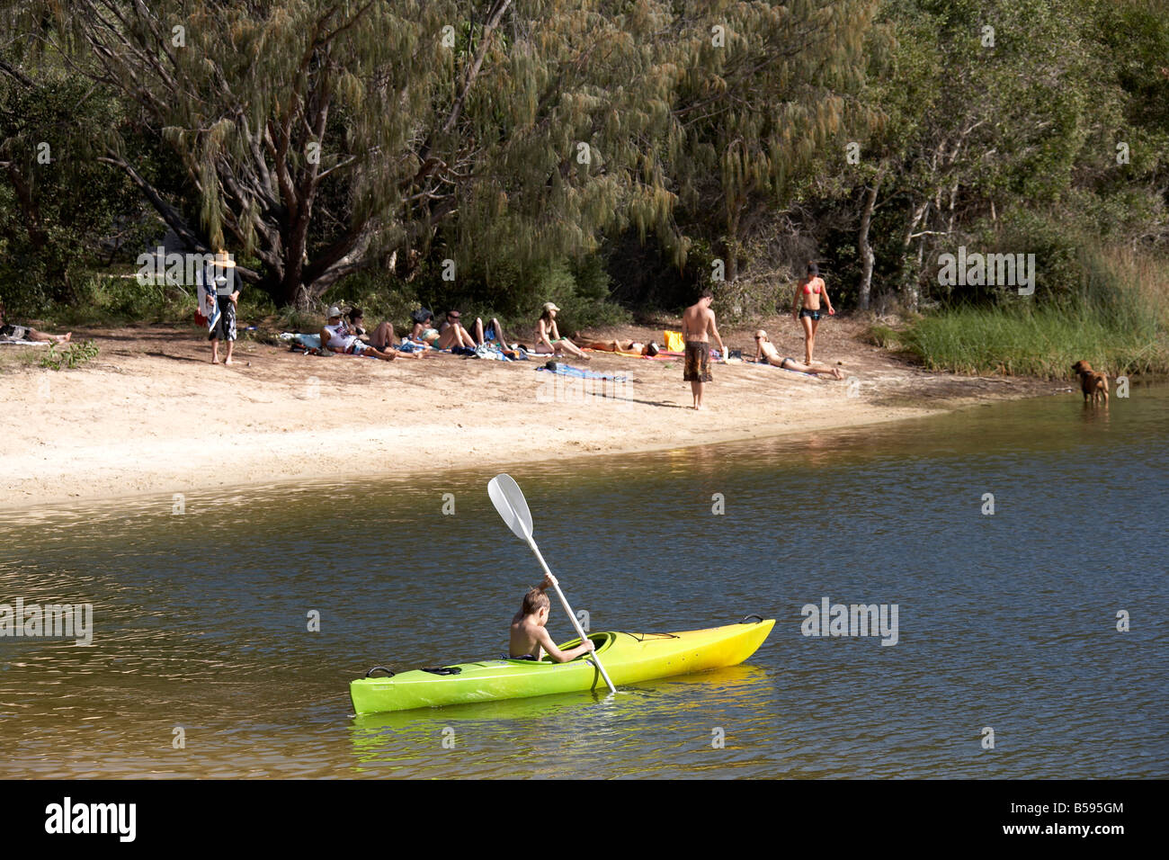 Queensland beach kayaking hi-res stock photography and images - Alamy