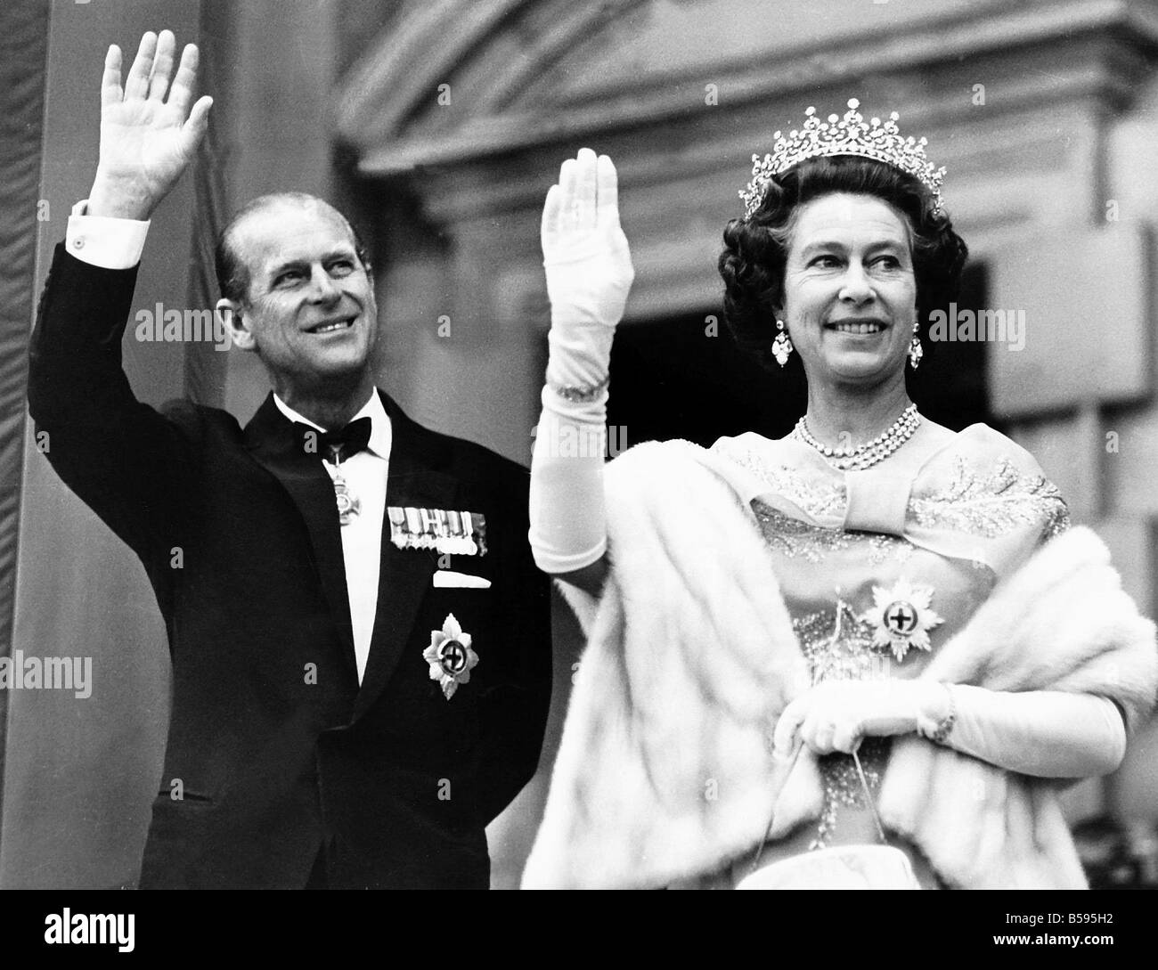 Queen Royalty with Prince Philip Stock Photo - Alamy