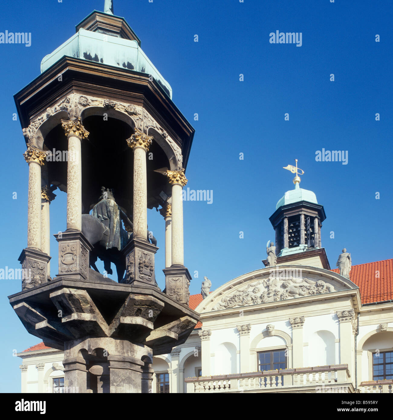City Hall with Magdeburg Rider, Magdeburg, Germany Stock Photo - Alamy