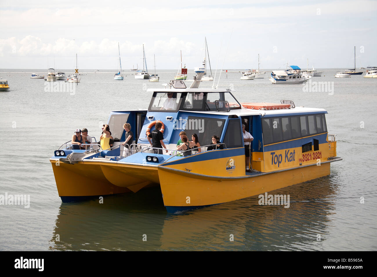 Top Kat local cruise ferry boat on Stradbroke Island Queensland QLD ...